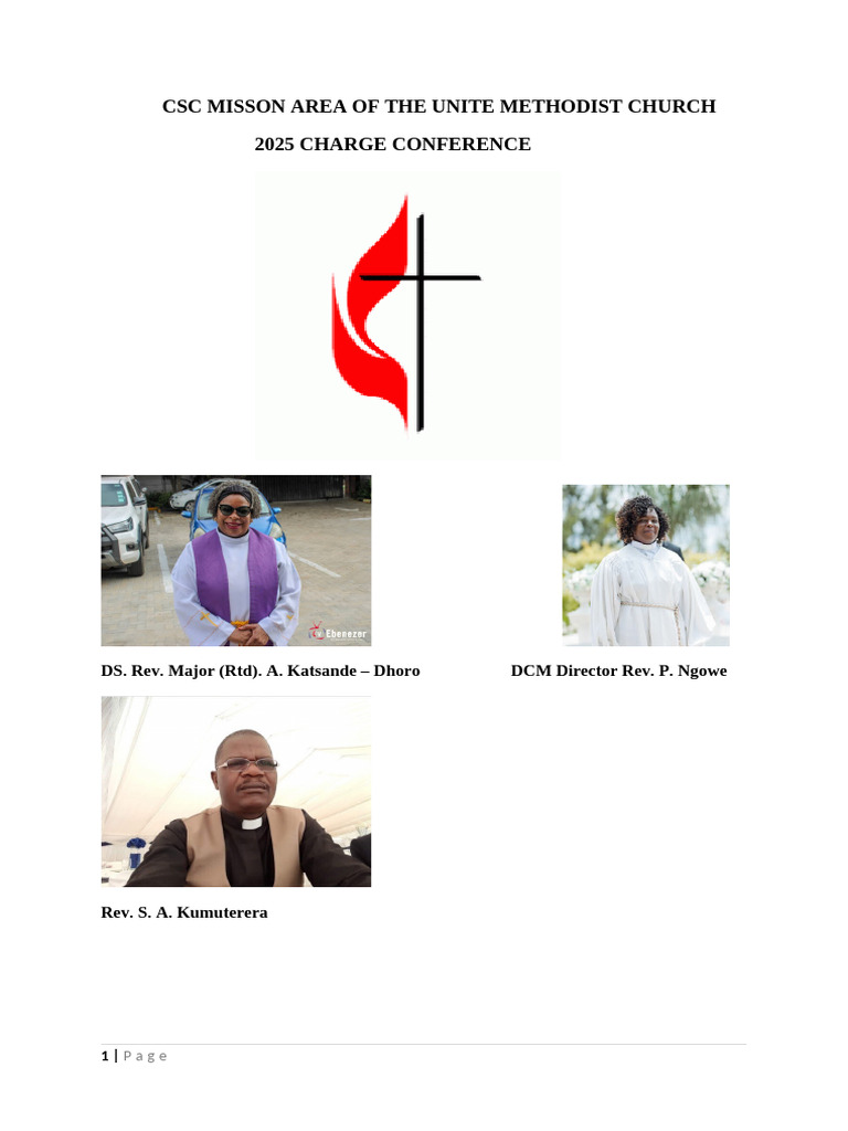 2025 CSC Mission Area Charge Conference | PDF | Sacraments | Eucharist