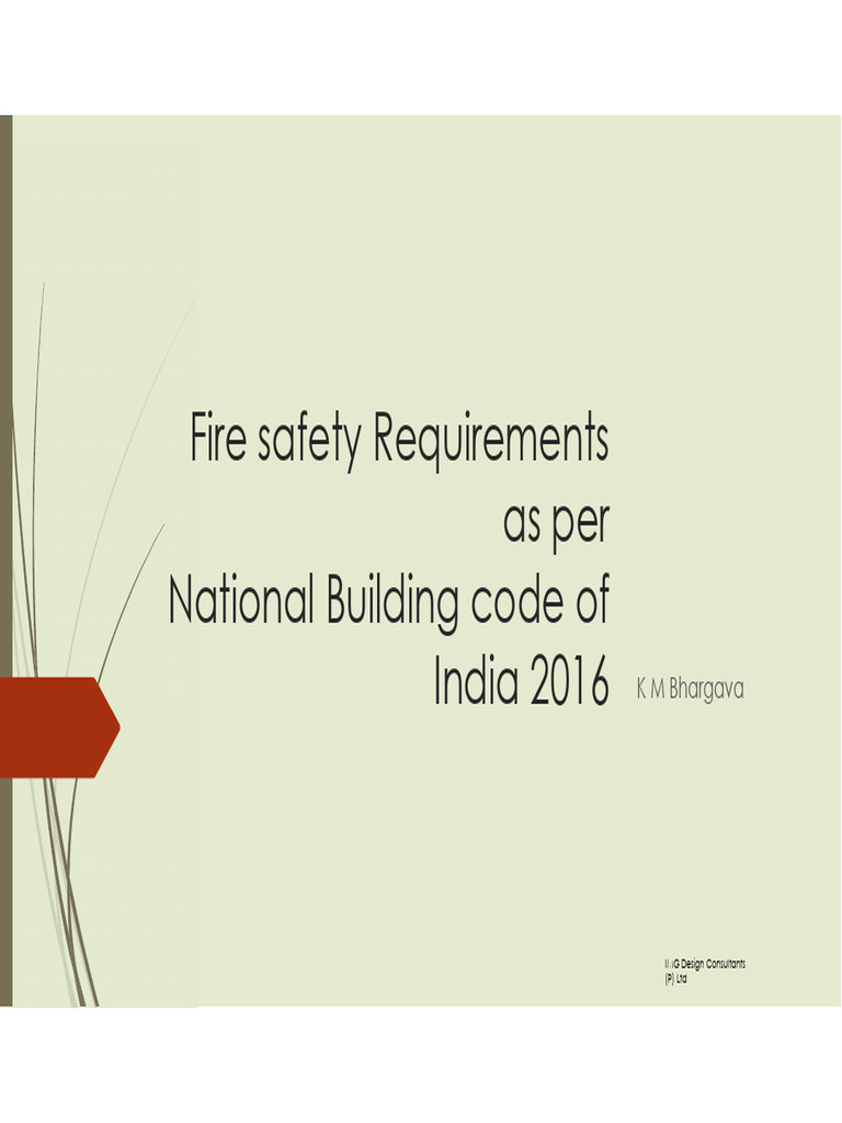 NBC Fire Safety Requirements 2016 | PDF | Firefighting | Building