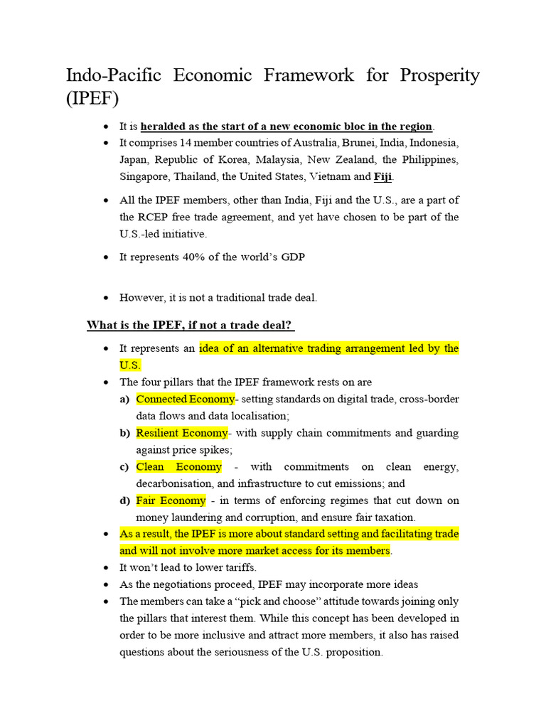Classroom 3 IPEF 1236960 | PDF | Economies | International Trade