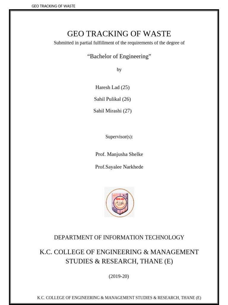 Geo Tracking Waste Management System | PDF | Computing