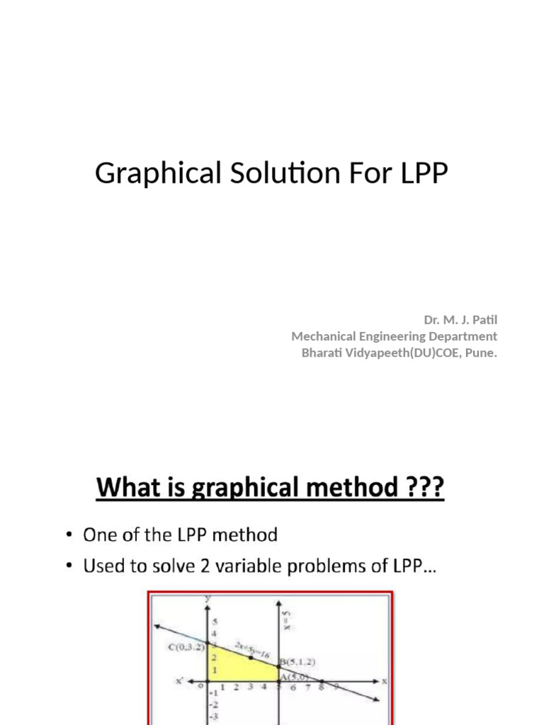 Graphical Solution LP | PDF