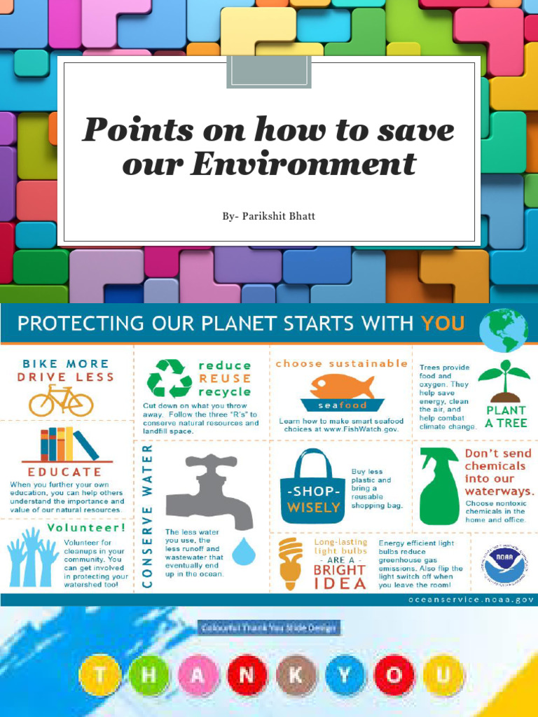 Science-ParikshitBhatt-6B-How To Save Our Environment | PDF