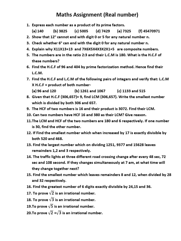 Class 10 Chapter 1 Worksheet | PDF