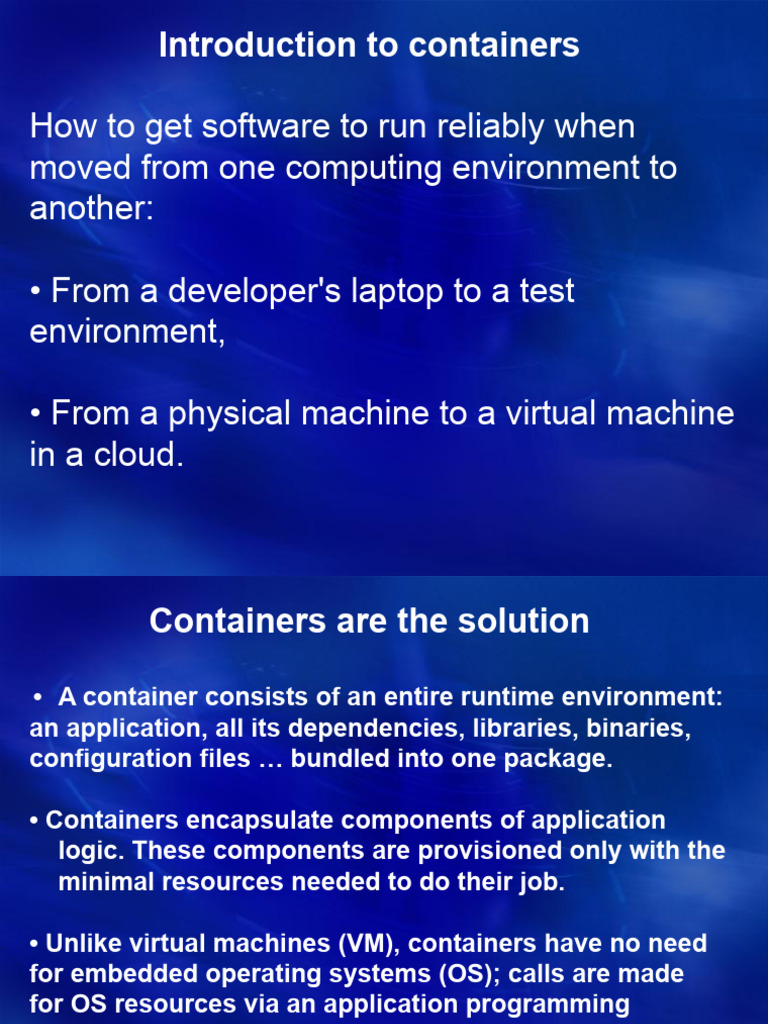 3 Containers and Dockers | PDF | Virtual Machine | Operating System