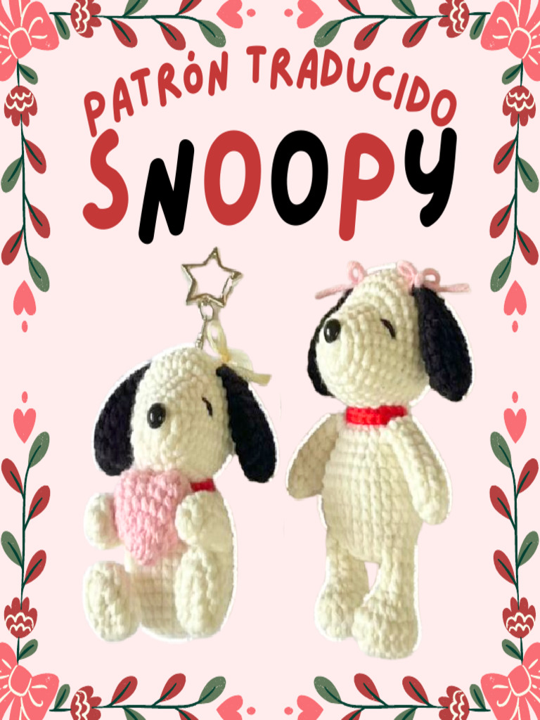 Patrón de Amigurumi: Snoopy Paso a Paso | PDF