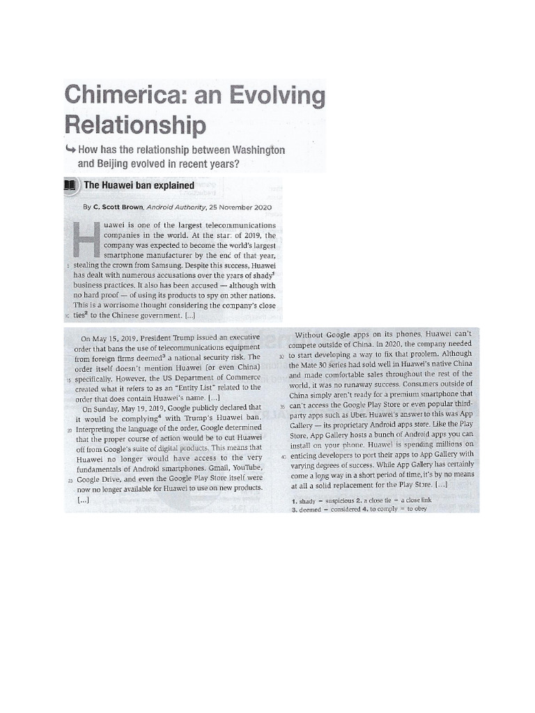 Chimerica An Evolving Relationship | PDF