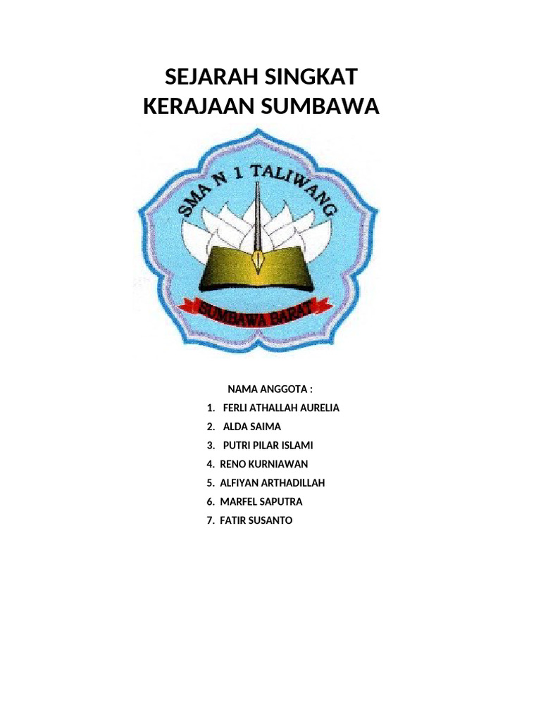 Sejarah Kerajaan Sumbawa | PDF