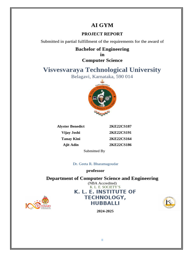 Final Year Project Report | PDF | Physical Fitness | Artificial ...