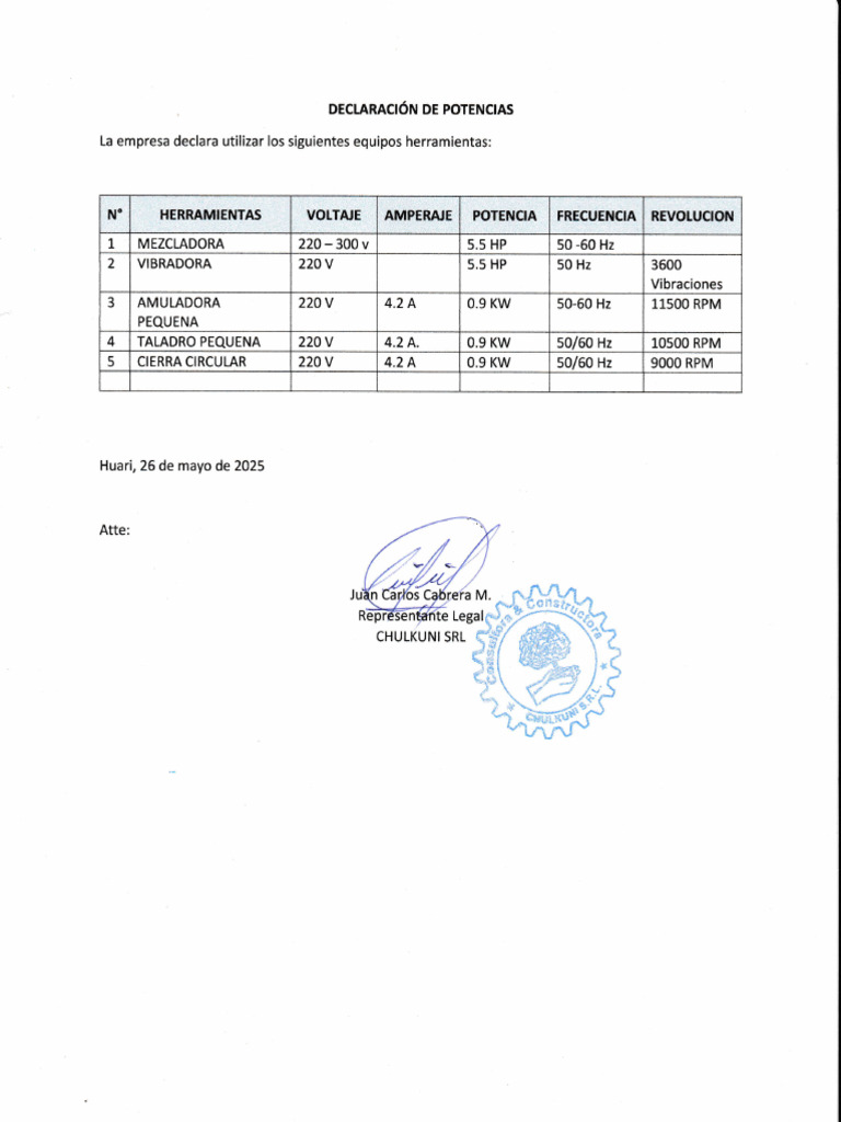 Declaracion Phawa | PDF
