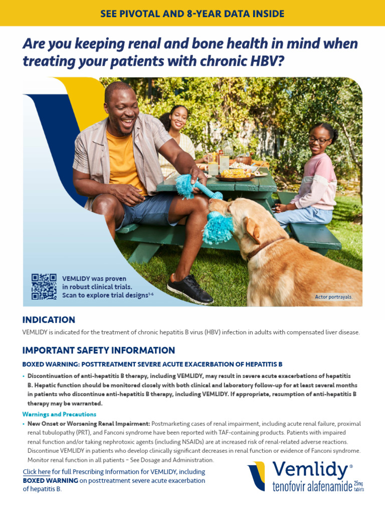 VEMLIDY Bone & Renal Data Brochure | PDF | Medicine | Clinical Medicine