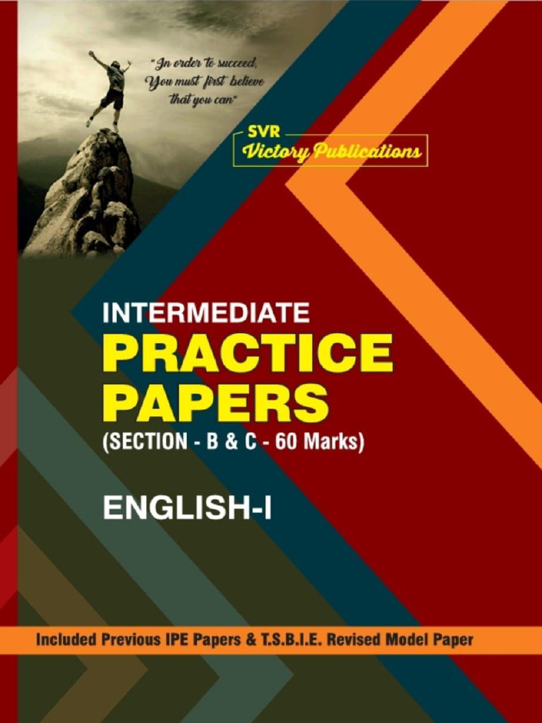 Junior Inter English Mock Test Papers | PDF | Poetry