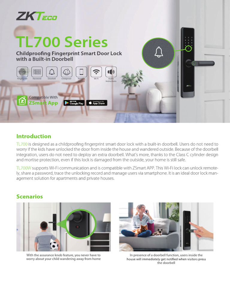 TL700 Series_Data Sheet_20230915 zkteco inc | PDF | Wi Fi | Ieee 802.11
