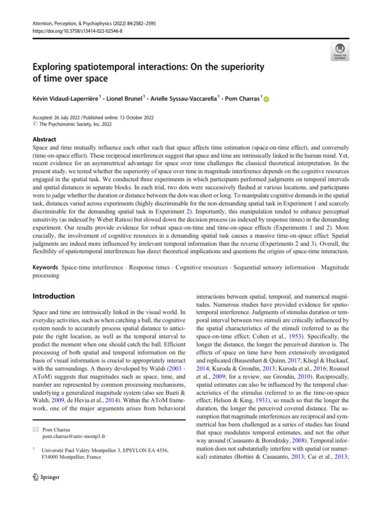 Exploring Spatiotemporal Interactions On The Superiority of Time Over ...