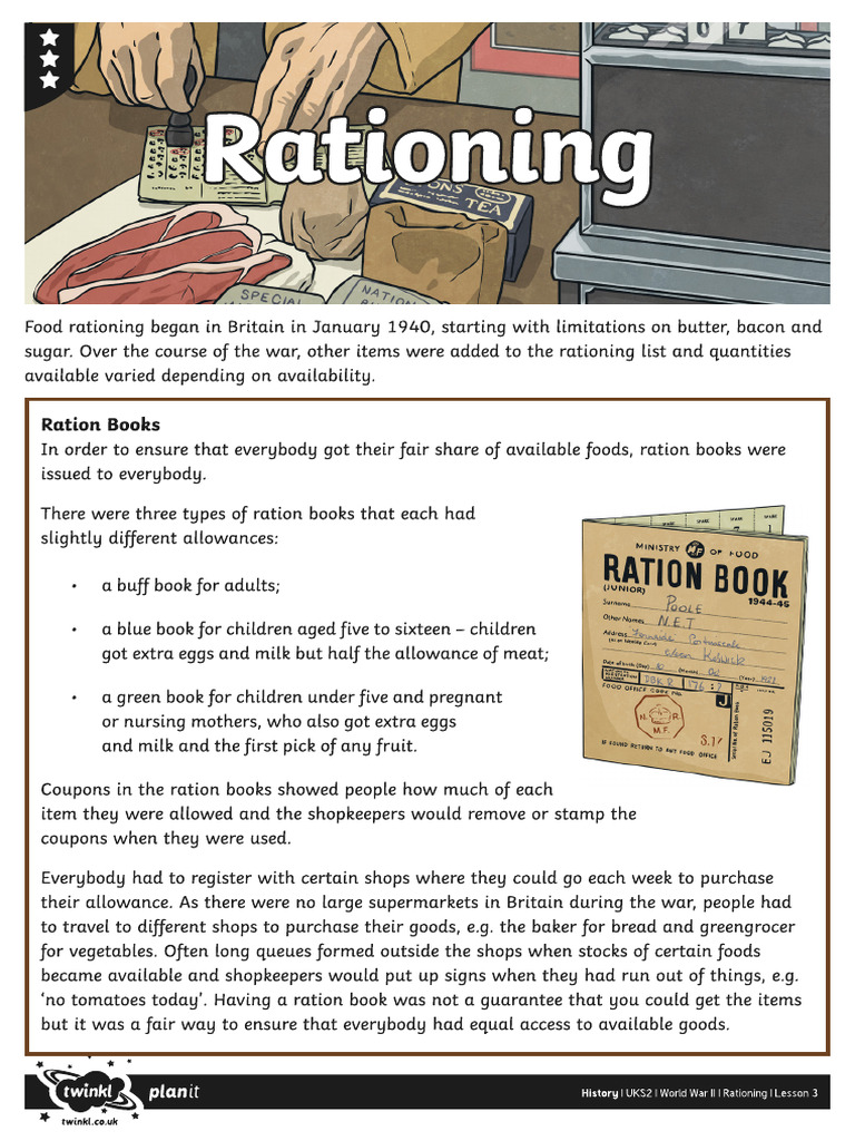 Rationing Facts | PDF