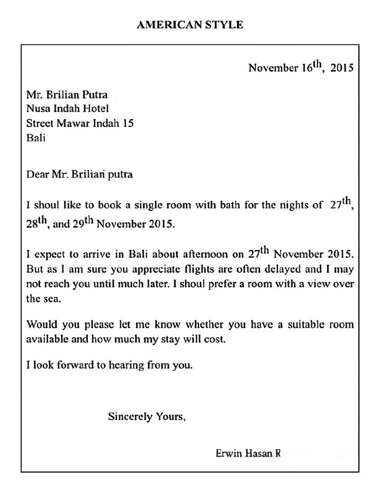 Surat American Style | PDF