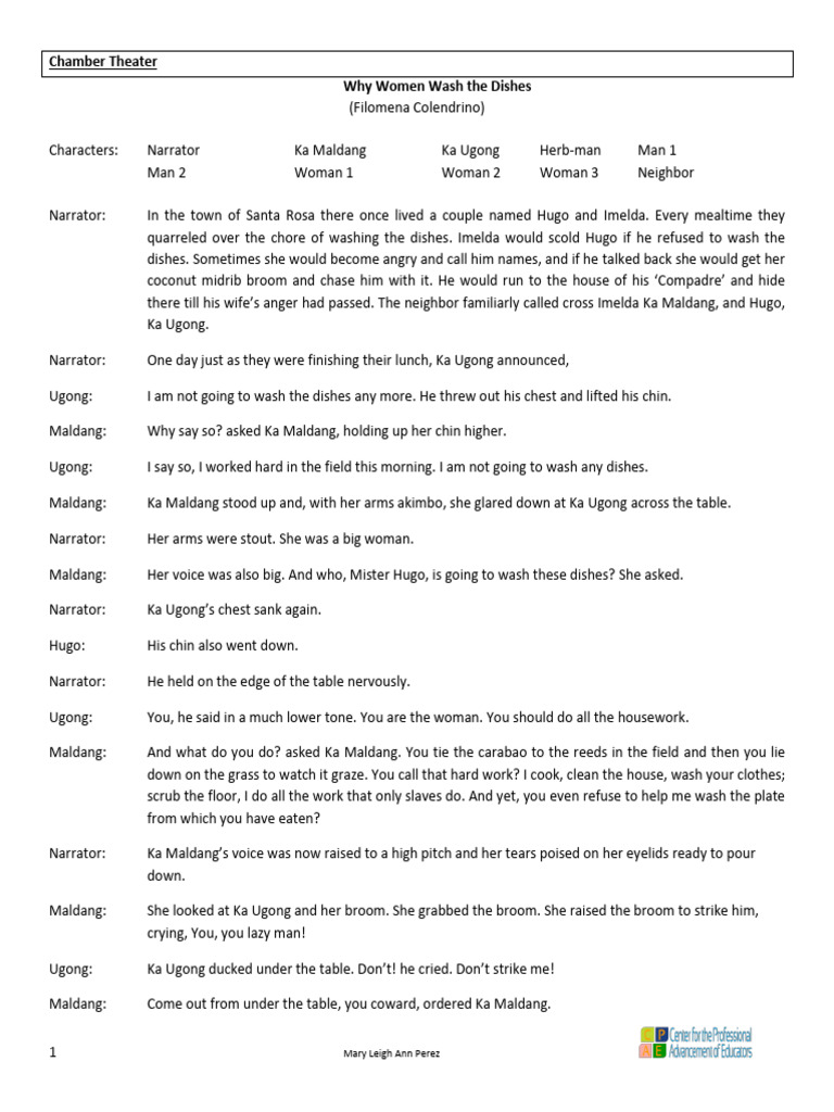 Chamber Theater and Readers Theater Samples | PDF | Bilbo Baggins ...