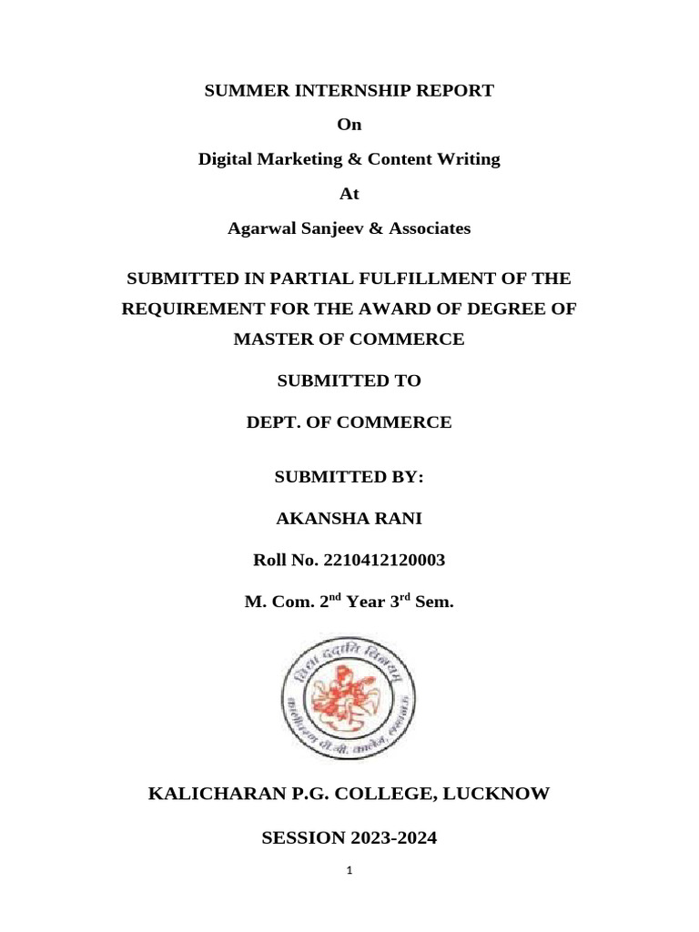 Akansha Rani | PDF | Digital Marketing | E Commerce