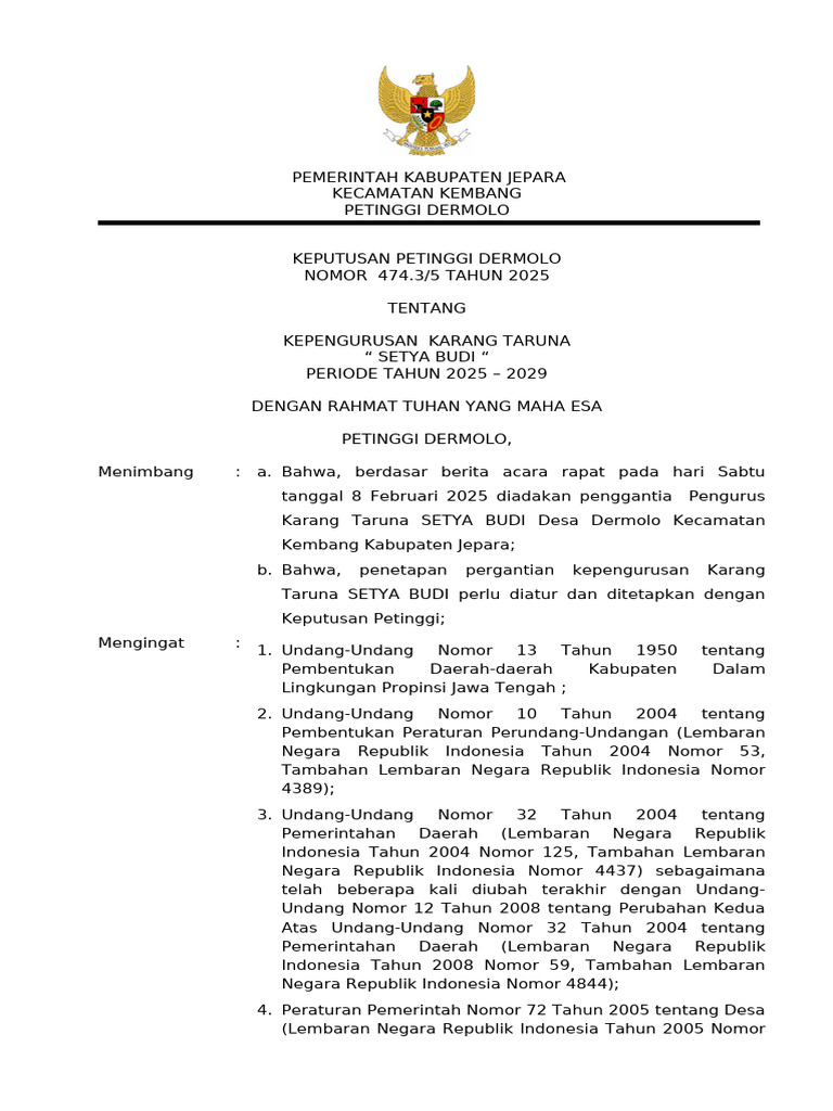SK Karang Taruna 2025 | PDF