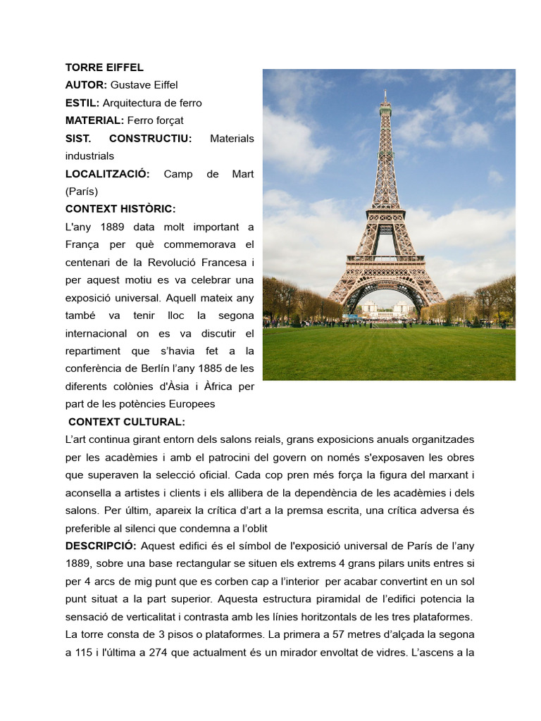 Torre Eiffel | PDF