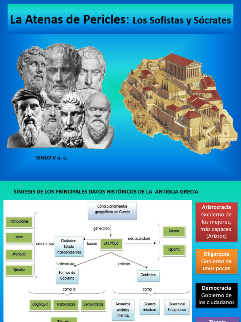 La Atenas de Pericles Sofistas, Sócrates | PDF | Platón