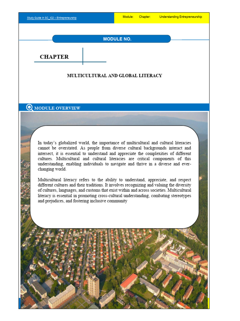 Module 2 Multicultural and Global Literacy | PDF | Learning | Cross Cultural Communication
