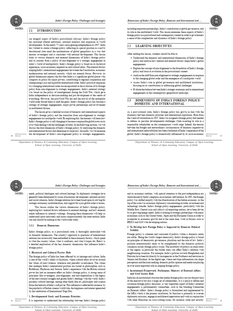 unit 1 ifp | PDF | Non Aligned Movement | Globalization