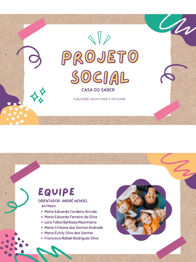 Projeto Social Midias Digitais - Tec. Informática | PDF