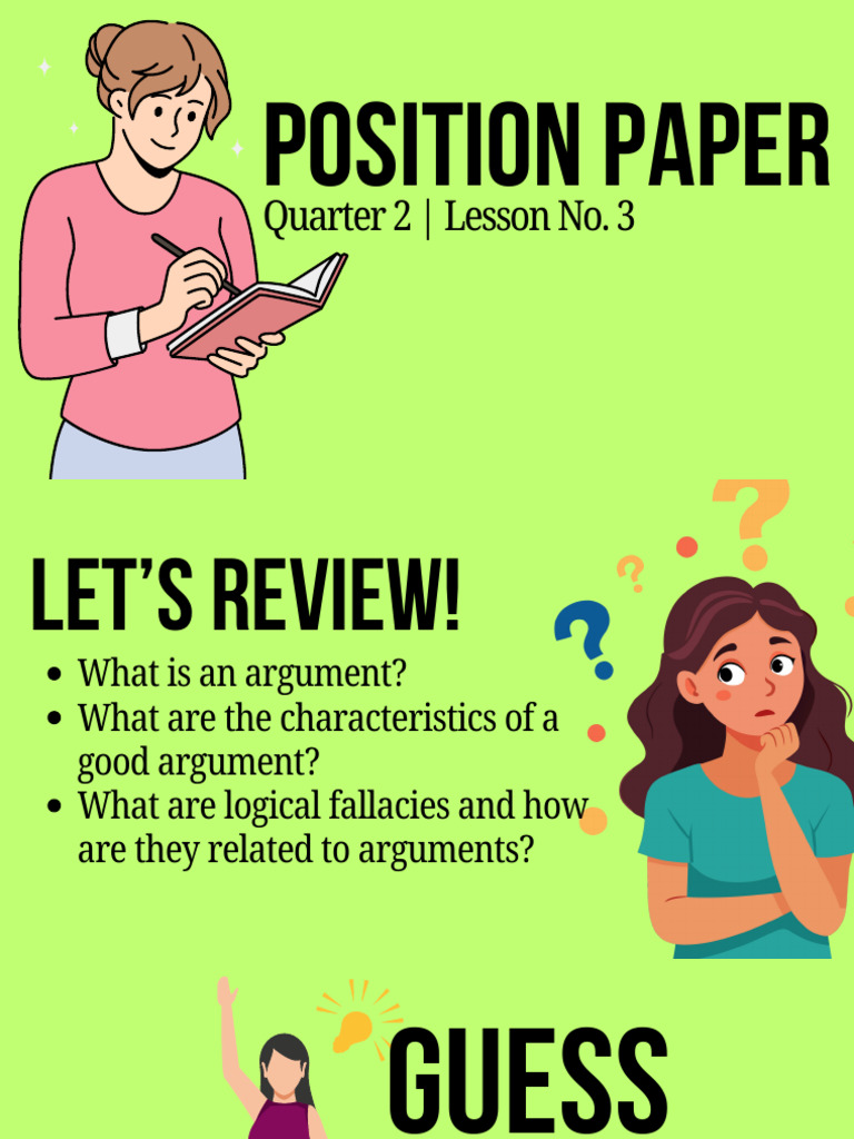 Writing Effective Position Papers | PDF | Argument | Evidence