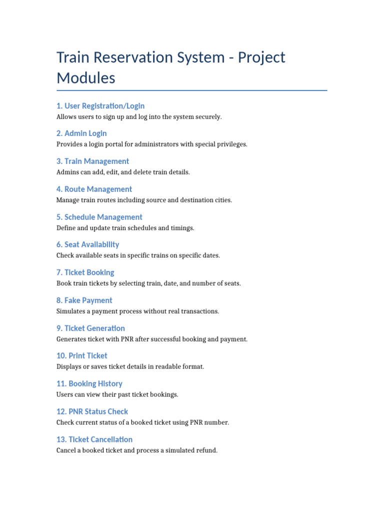 Train Reservation System With Code | PDF | User (Computing) | Login