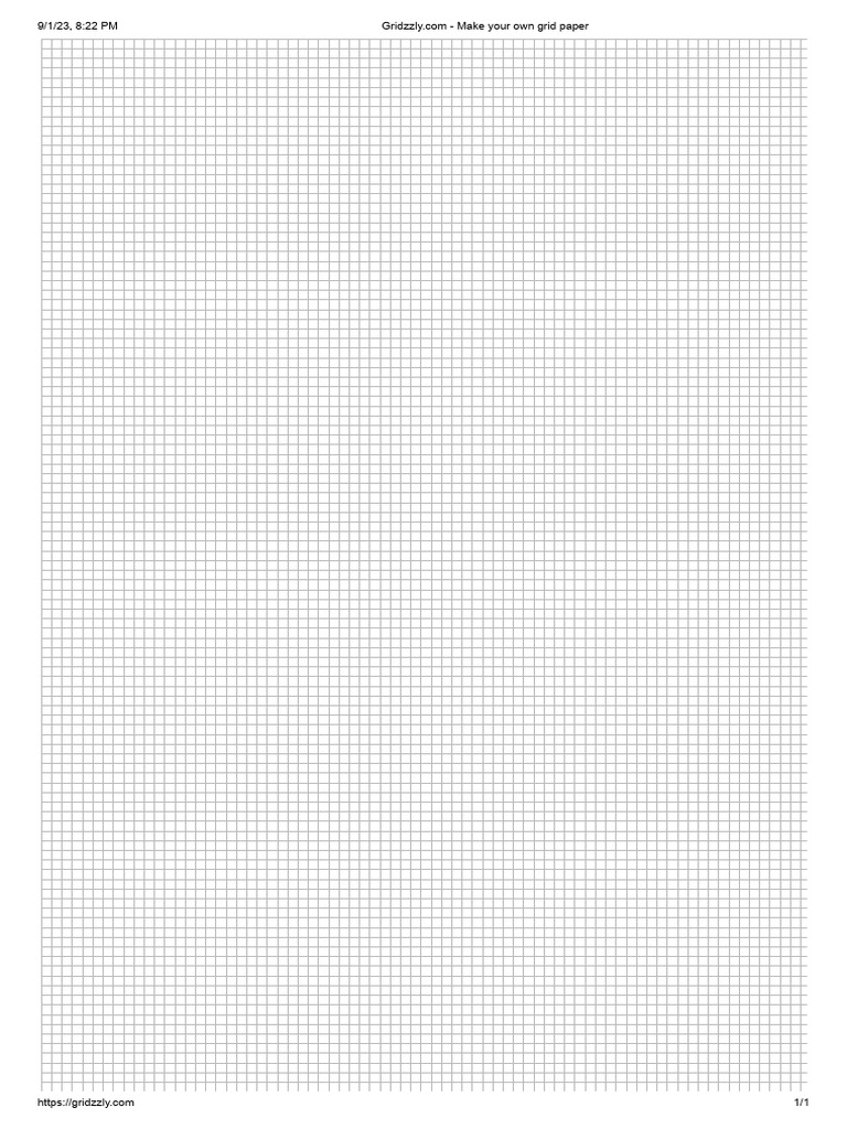 Make Your Own Grid Paper | PDF