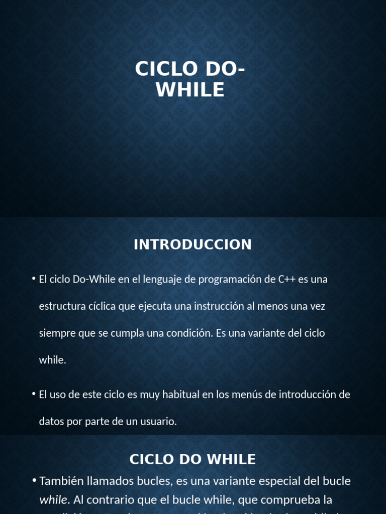 Ciclo Do While | PDF | Programa de computadora | Programación