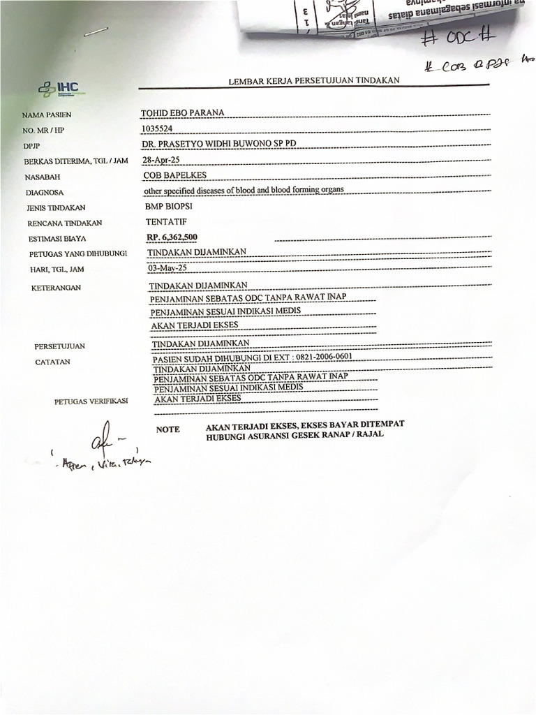 Odc Egd Tohif Bapelkes 8 Mei 2025 | PDF