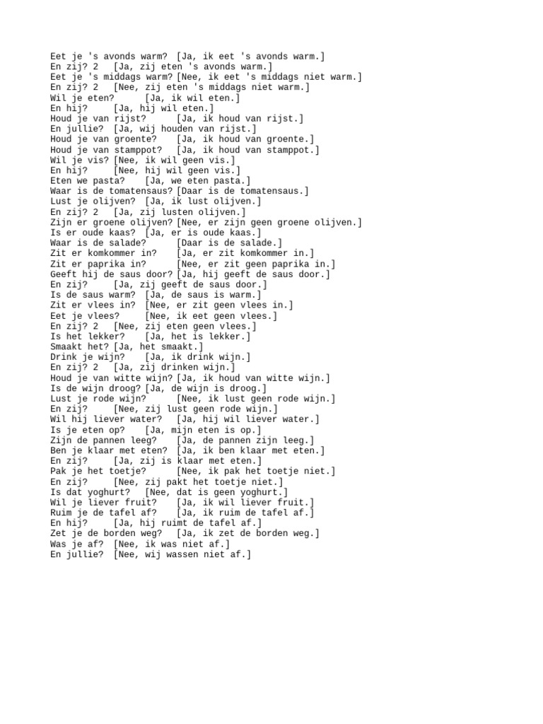 Les4-2 Nederlands Taal Les Luisteren | PDF