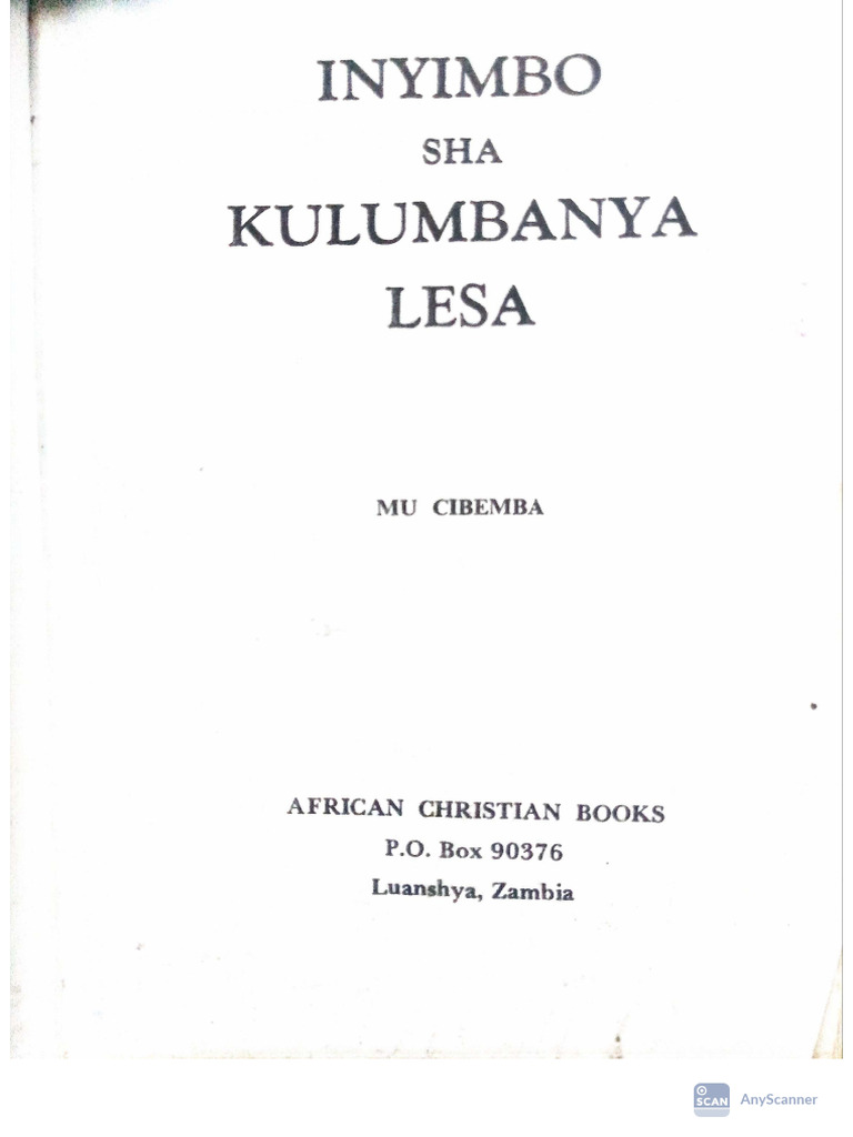 Inyimbo Shakulumbanya Lesa (4) - 1-123 | PDF
