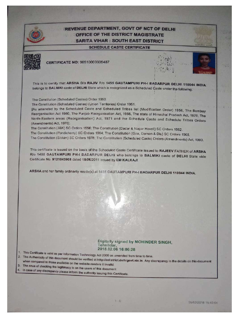 Cast Certificate - Compressed | PDF