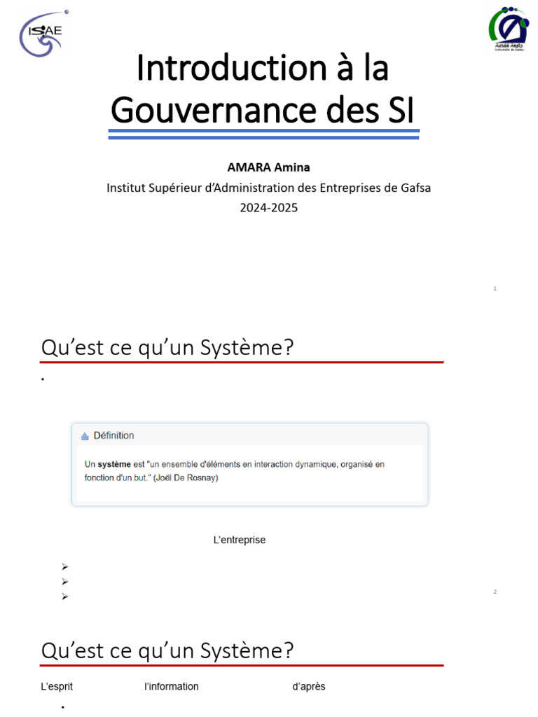 Chapitre 1 | PDF | Gouvernance | Gouvernance d'entreprise