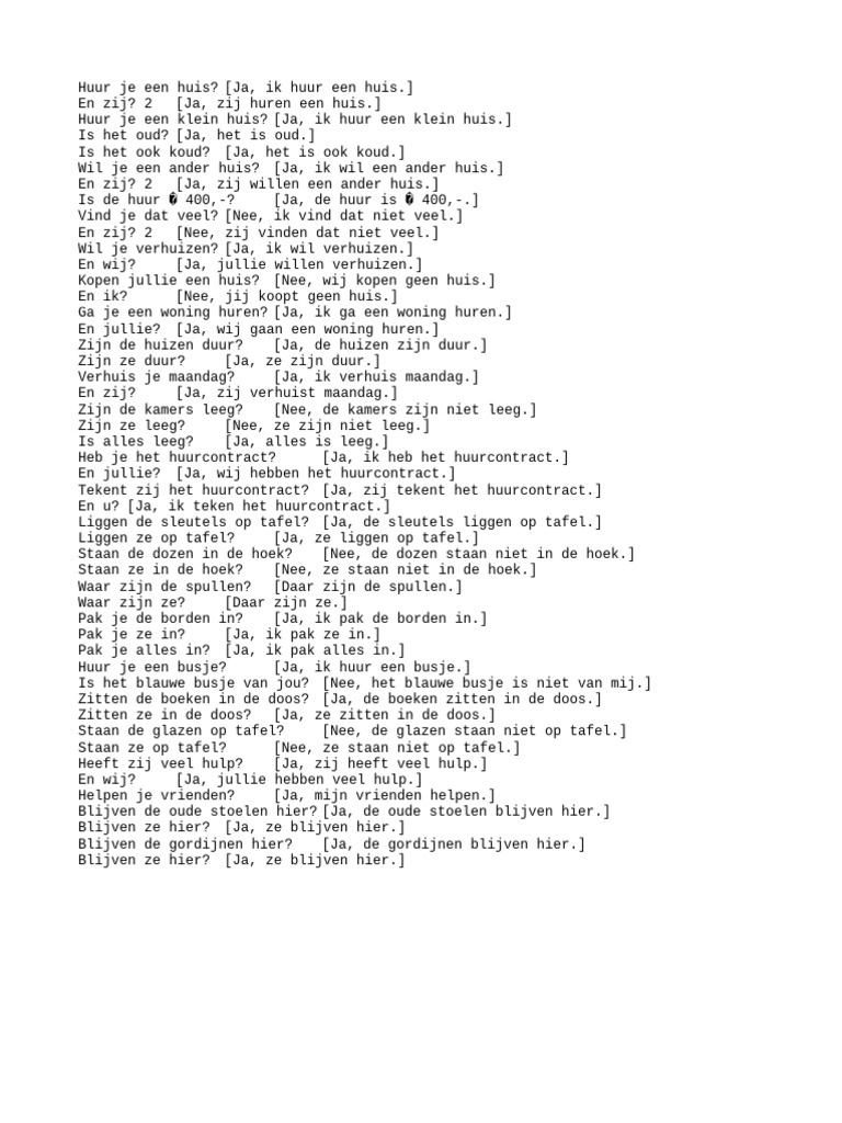 Les5-1 Nederlands Taal Les Luisteren | PDF