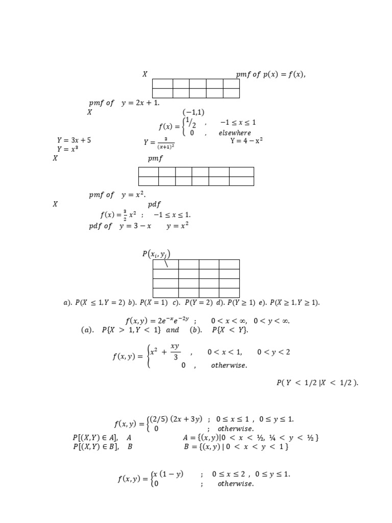 Statistics and Probability For Engineers STAT2171 Worksheet II | PDF | Probability Density ...