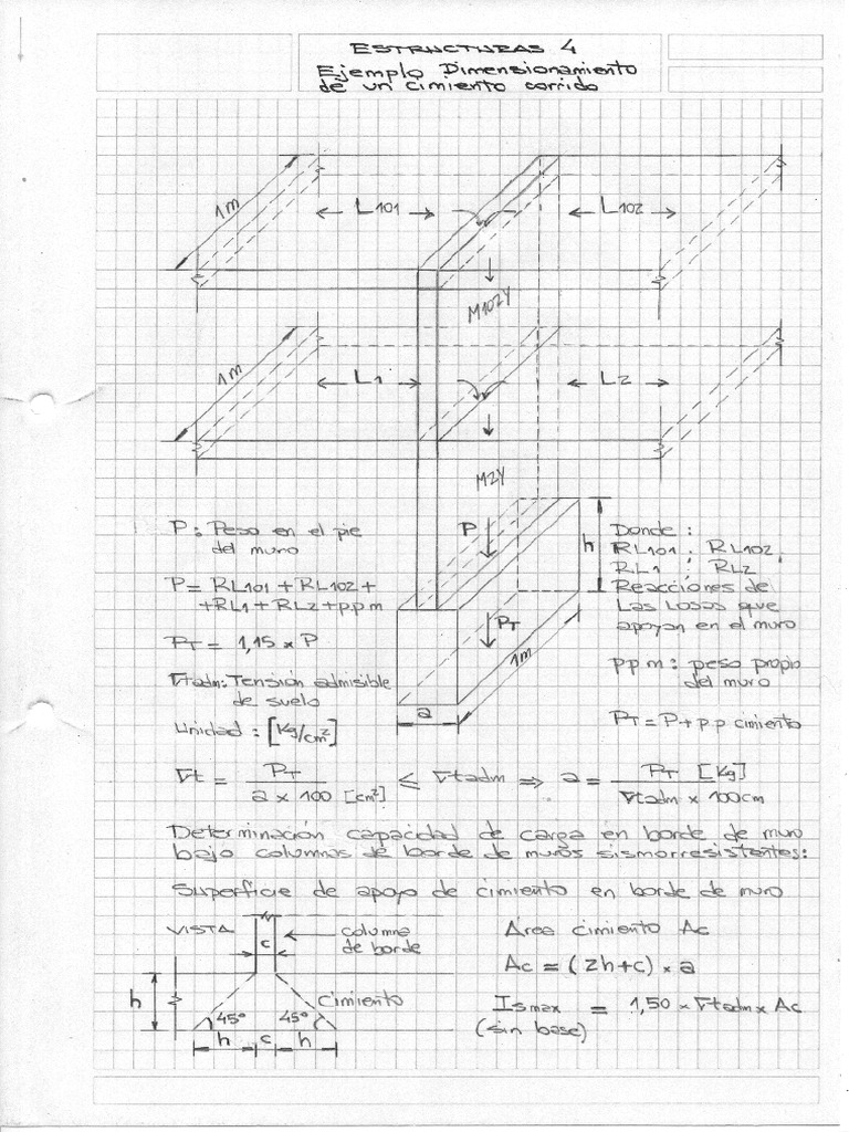 Dimensionamiento de Cimientos-1 | PDF