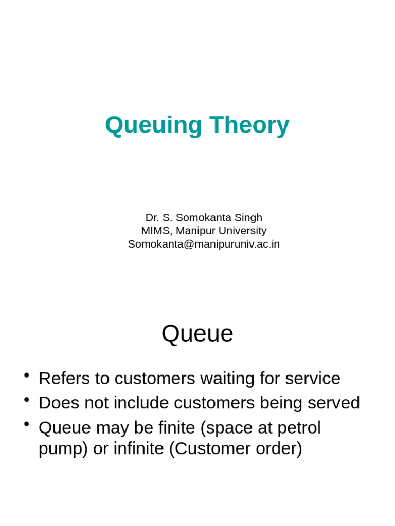 5 Applied Queuing Model 1 | PDF | Applied Mathematics | Statistical Theory