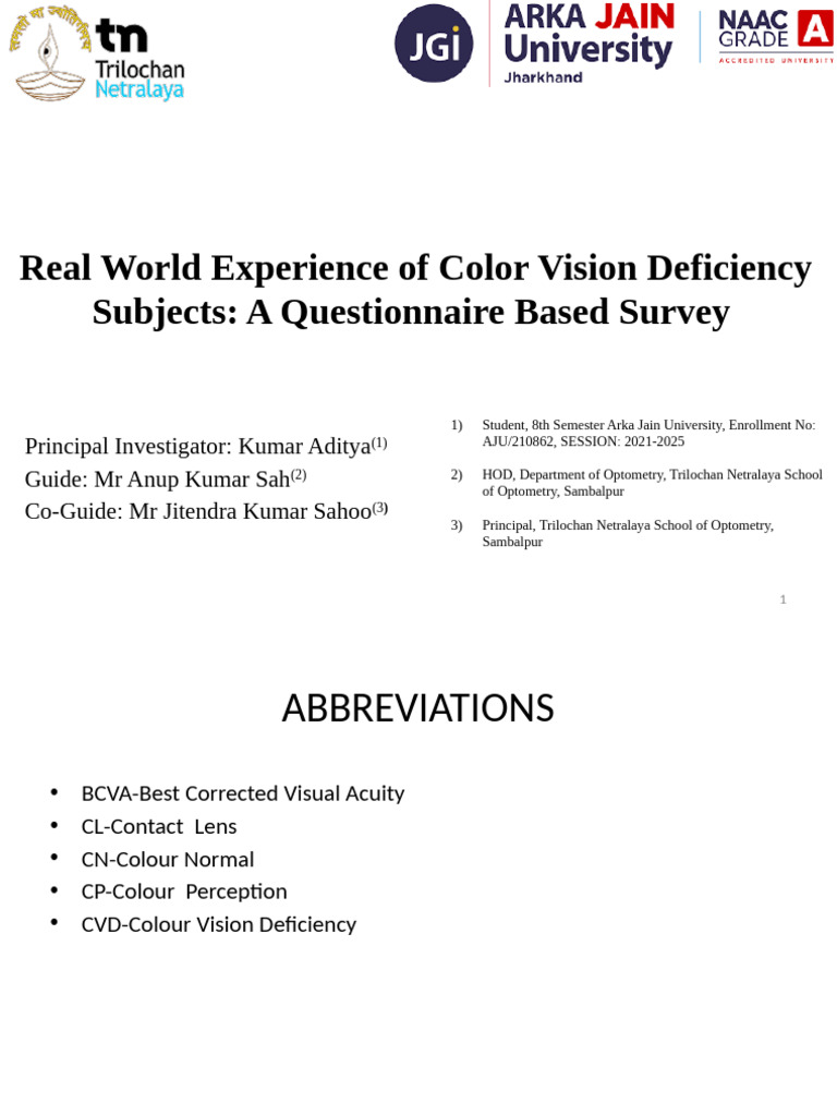 Aditya Pilot Study (3) (5) (Autosaved) (Autosaved) | PDF | Contact Lens | Visual Perception