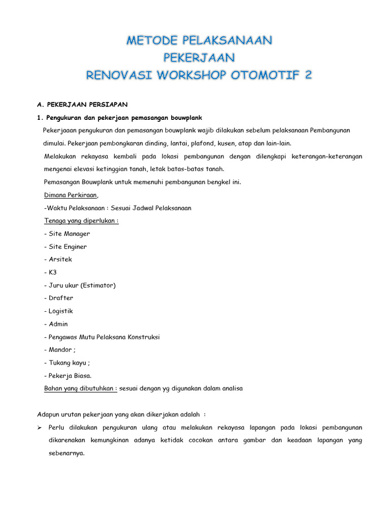 Metode Workshop BLKI | PDF