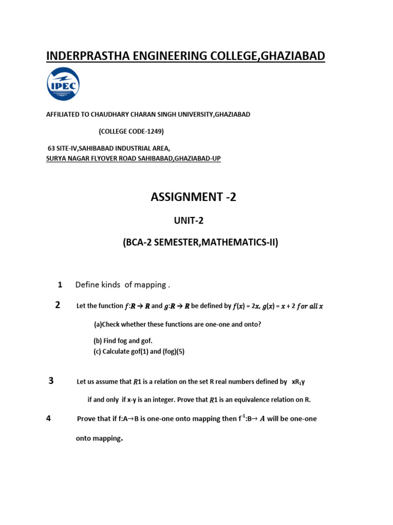 Assignment 2 Maths | PDF