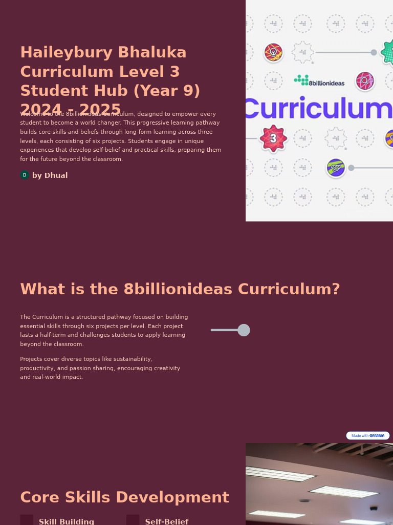 Haileybury Bhaluka Curriculum Level 3 Student Hub Year 9 2024 2025 ...