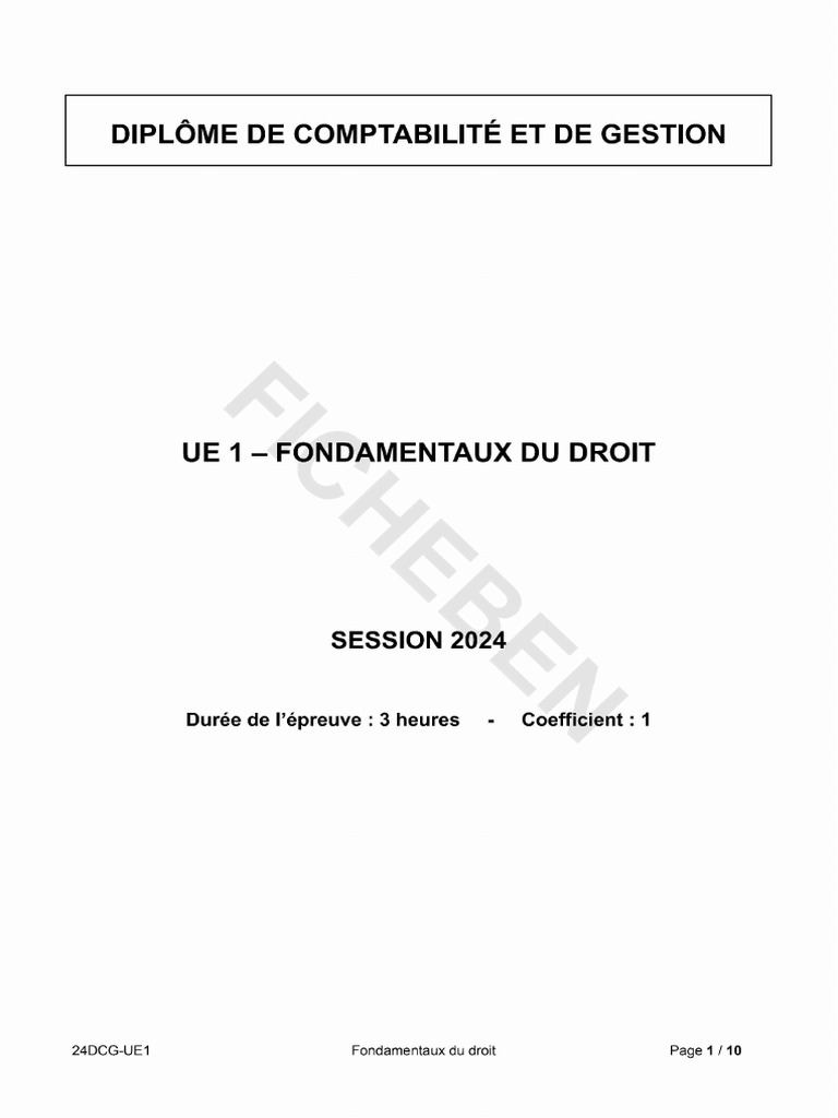 UE1_2024_Sujet_1 | PDF