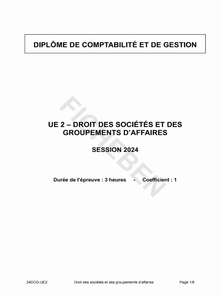 UE2 2024 Sujet | PDF