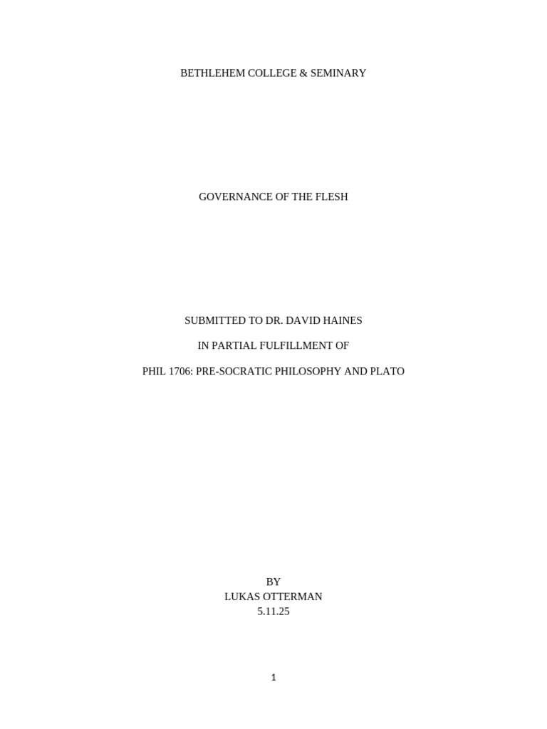 The Desires of Man in Plato and The Bible | PDF | The Brothers ...