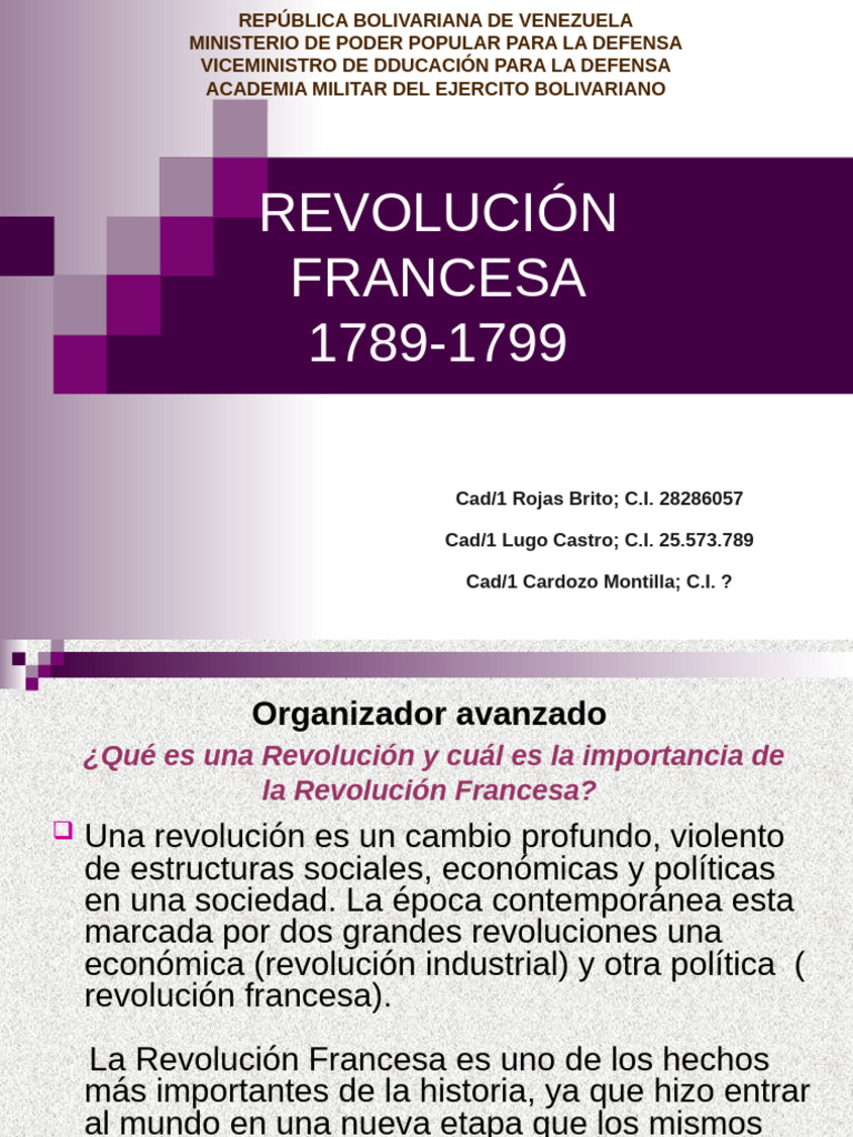 Importancia de la Revolución Francesa | PDF | revolución Francesa ...