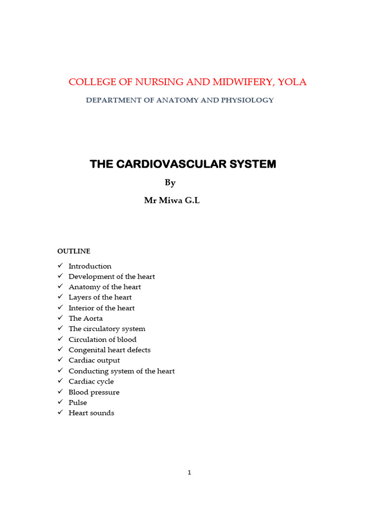 The Cardiovascular System2 | PDF | Atrium (Heart) | Coronary Circulation