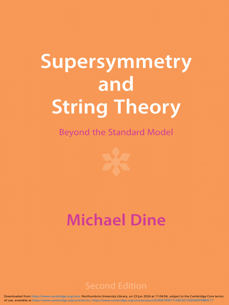 Supersymmetry and String Theory | PDF | Standard Model | String Theory